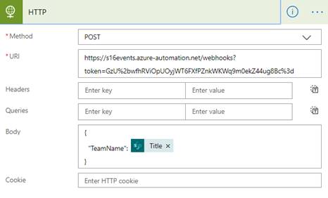 How to Start a PowerShell Runbook by Webhook in Azure Automation Using Power Automate